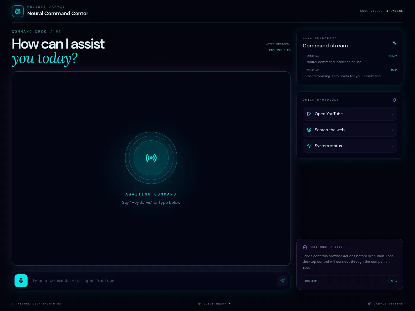 Jarvis AI Desktop Assistant