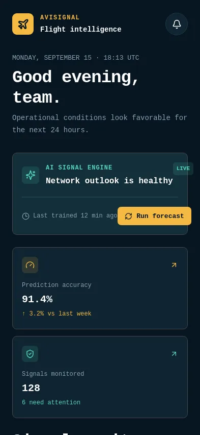 AviSignal AI Predictor
