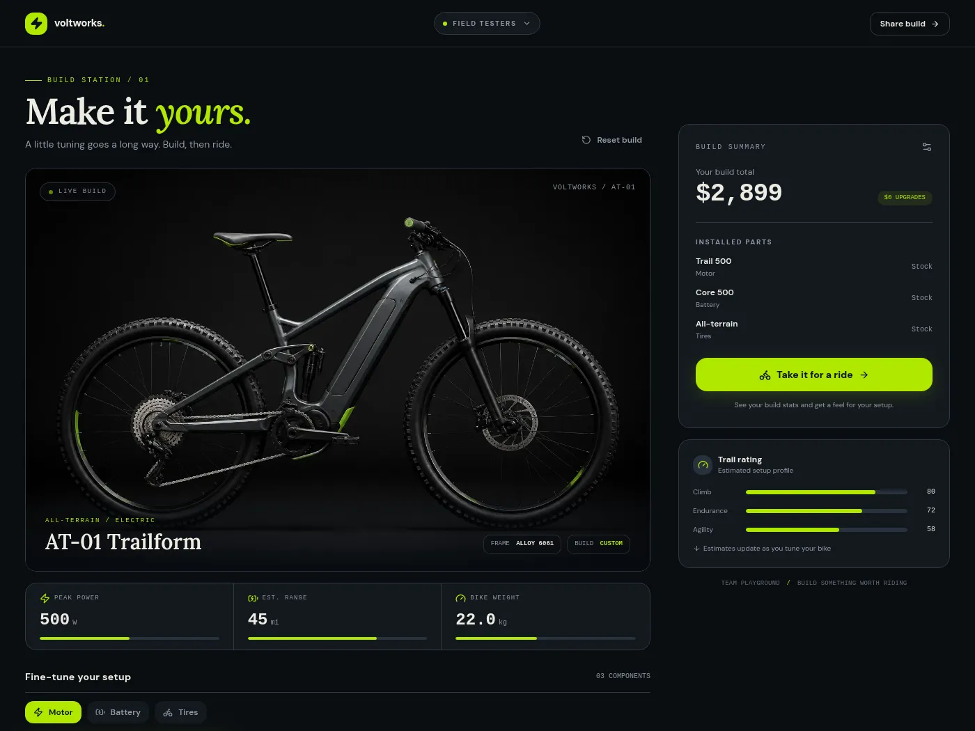 E-Bike Tuning Playground