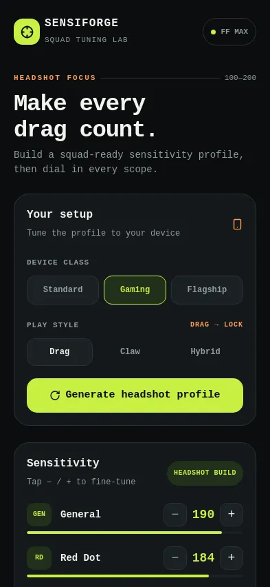 Pro Sensitivity Generator
