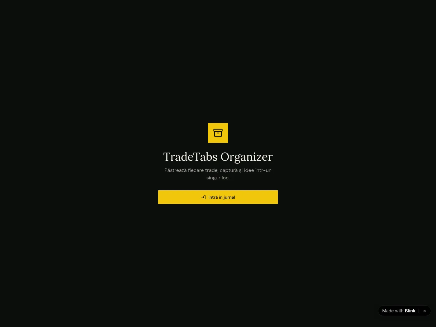 TradeTabs Organizer