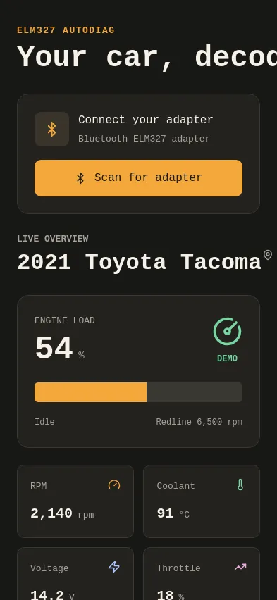 ELM327 AutoDiag Mobile
