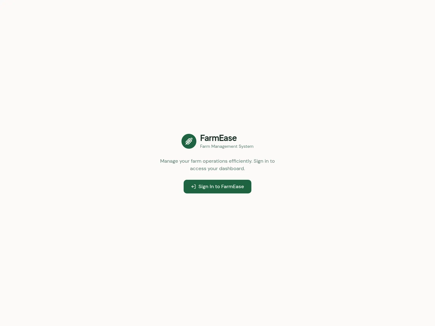 FarmEase Management System