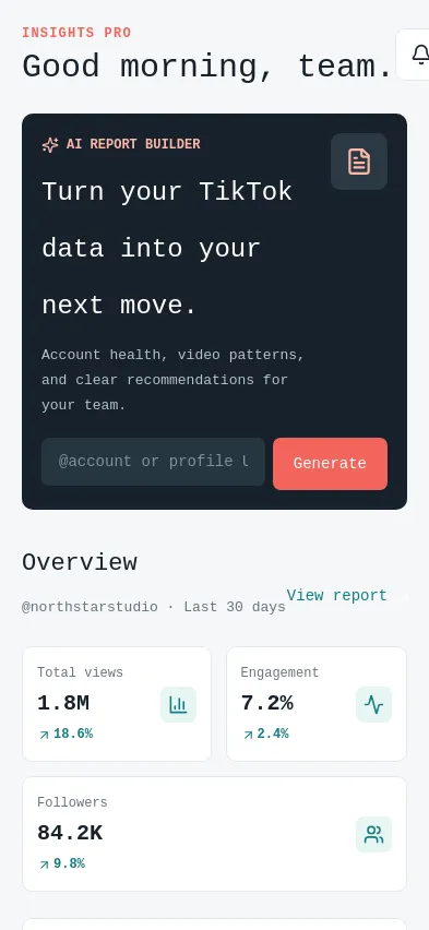 TikTok Insights Pro
