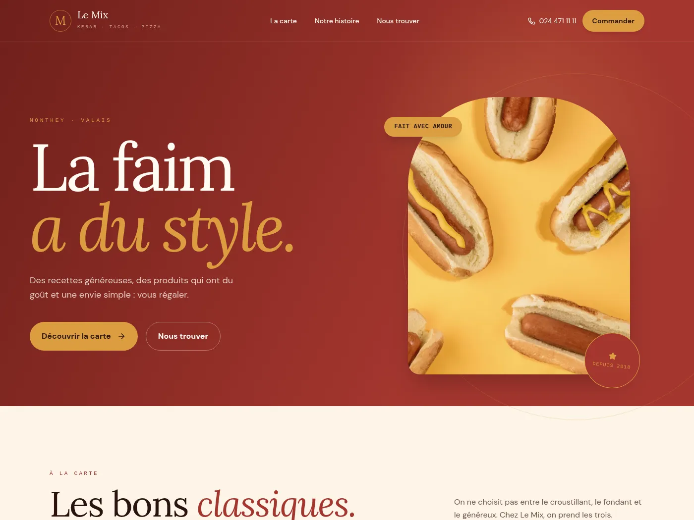 Le Gourmet Web Presence