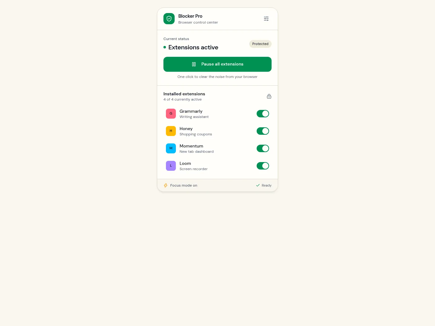 Extension Blocker Pro