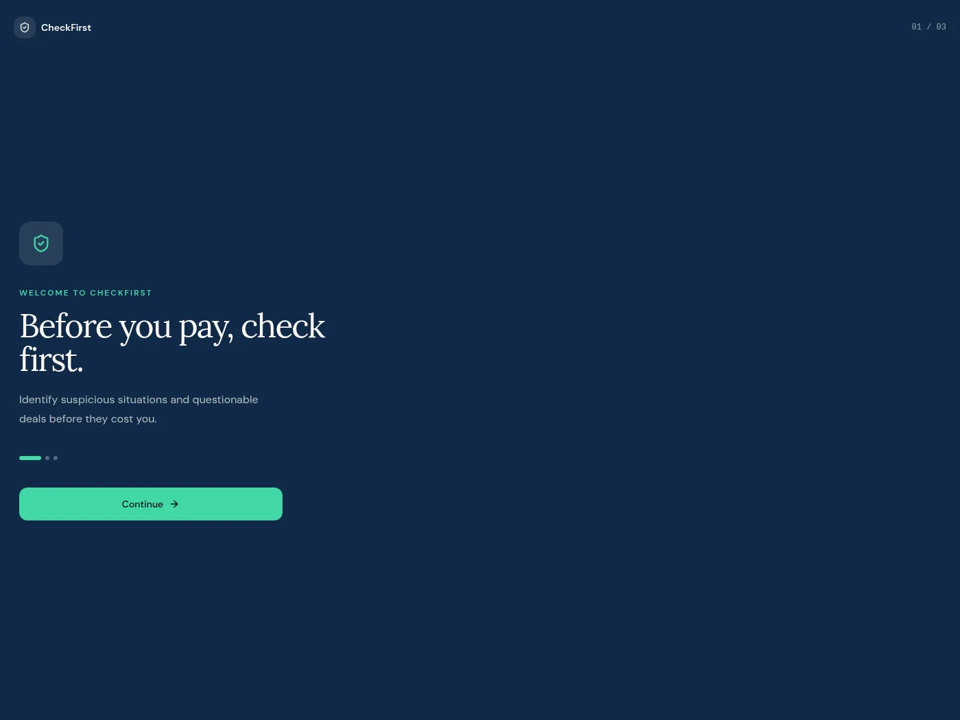 CheckFirst Mobile App