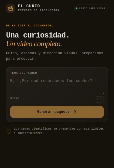 CurioVideo Generator