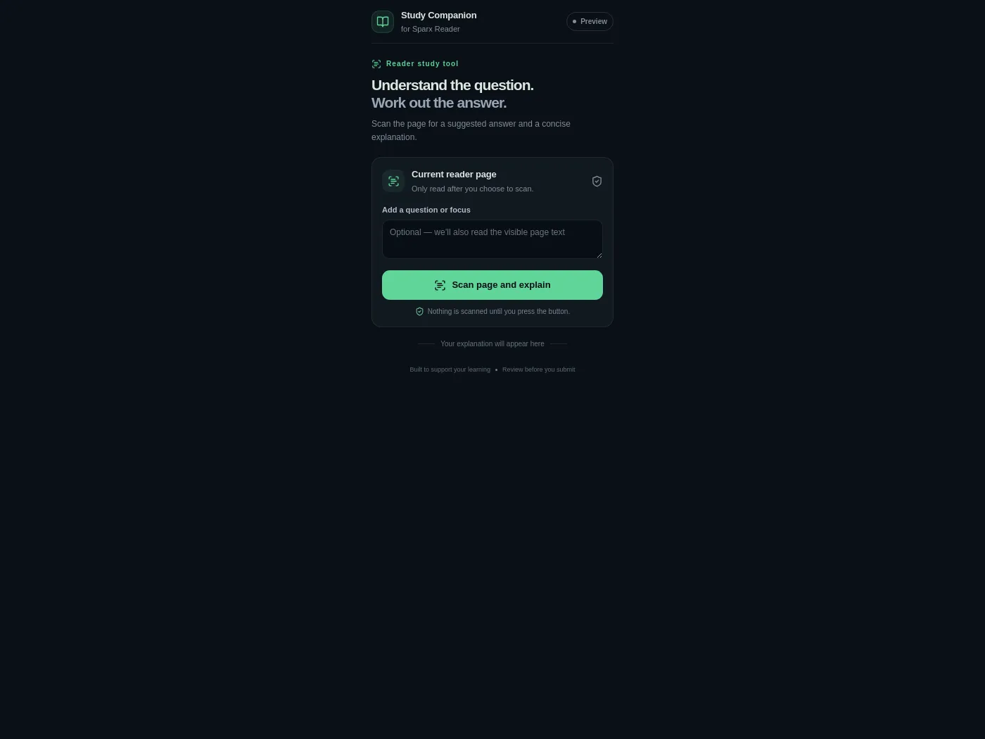 Sparx AI Study Helper