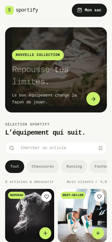 Sportify Shop