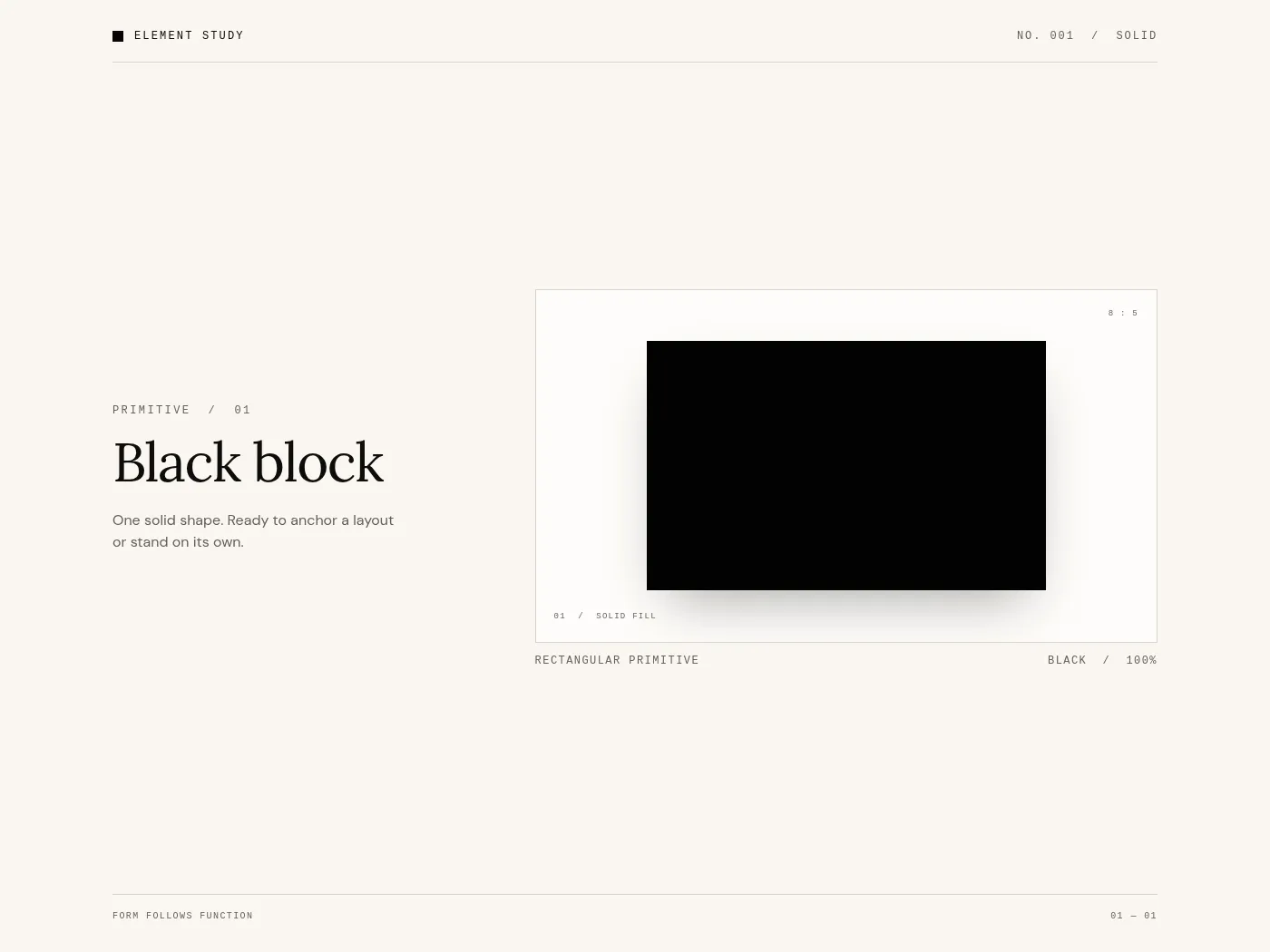 Black Block Element