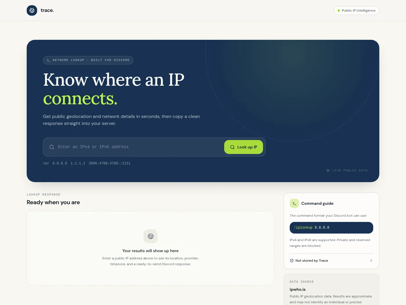 IP Lookup Discord Bot