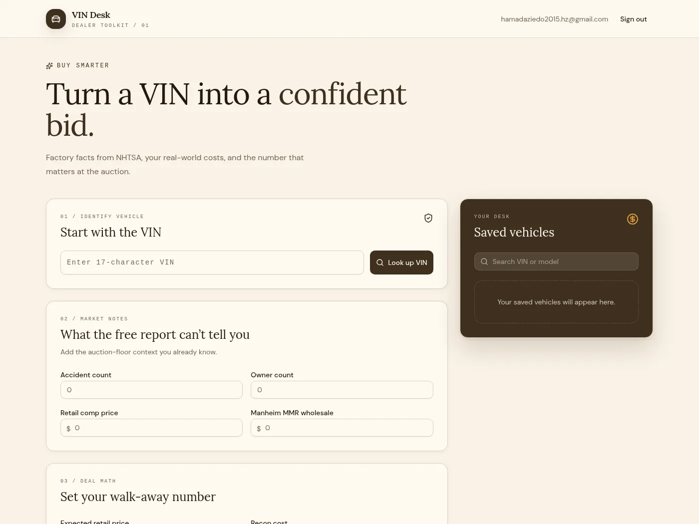 VIN Dealer Toolkit