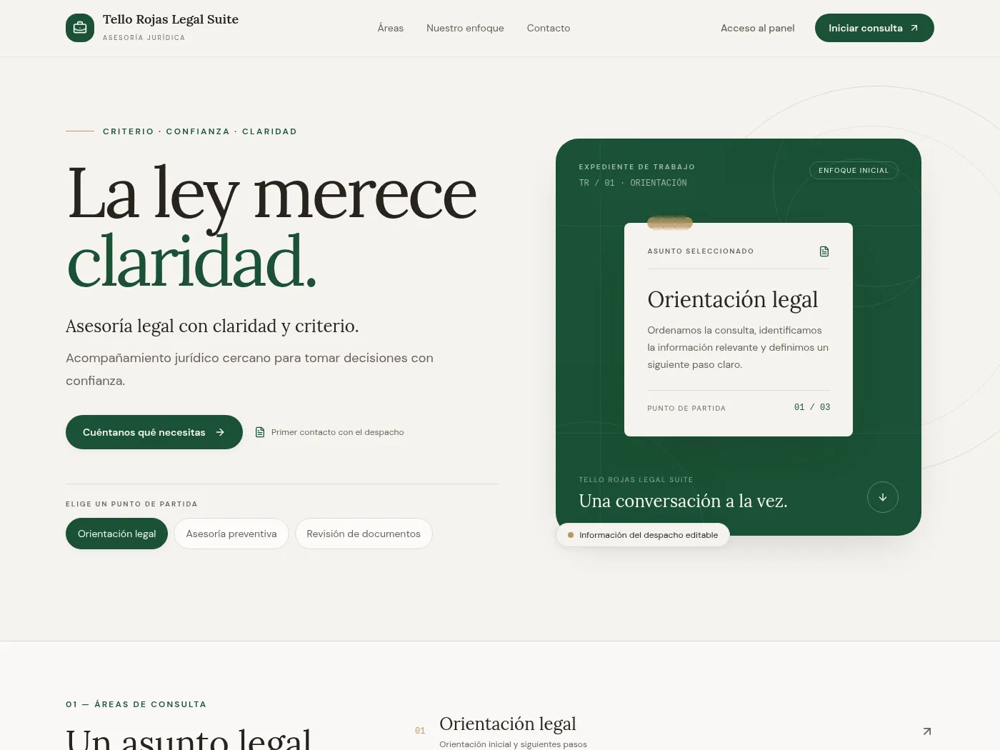Tello Rojas Legal Suite