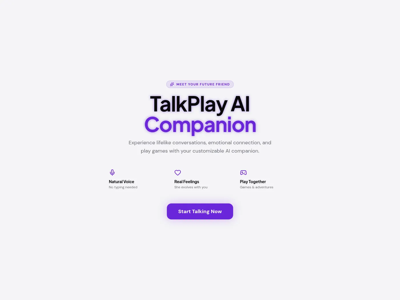 TalkPlay AI Companion