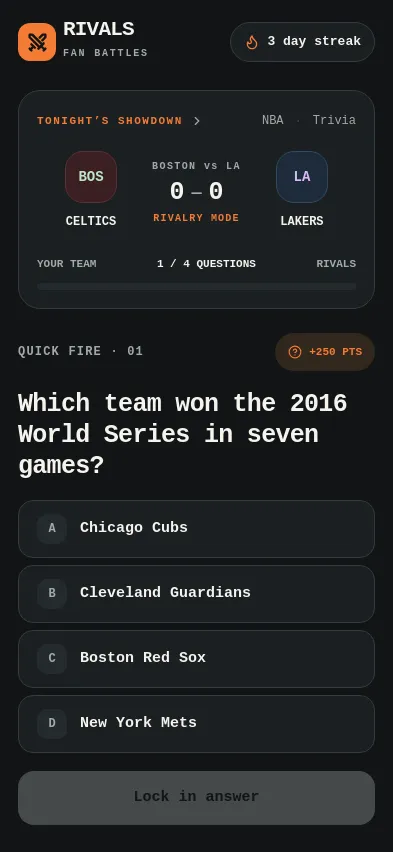 Rivals: Sports Fan Battles