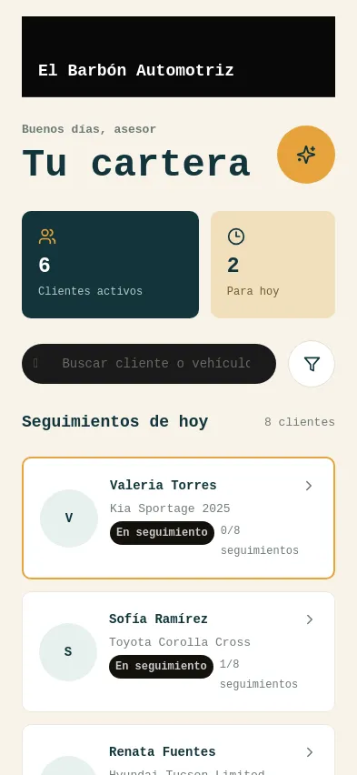 El Barbón Automotriz CRM