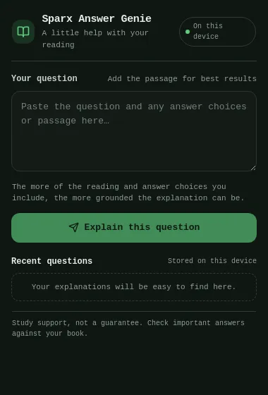 Sparx Answer Genie