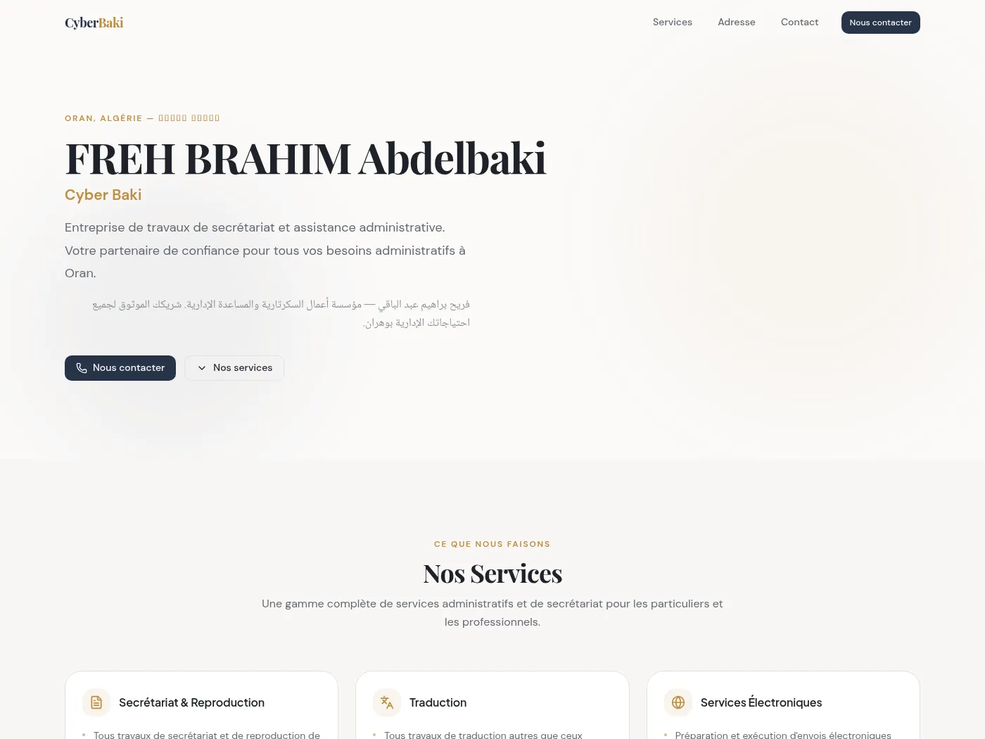 CyberBaki Pro Services