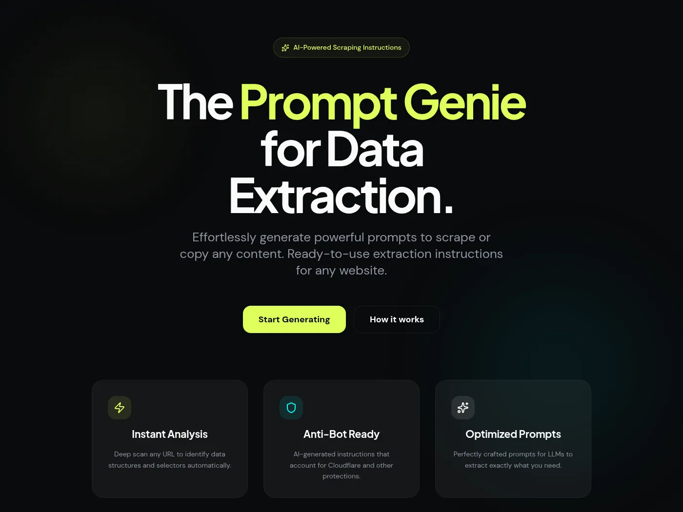 SiteScraper Prompt Genie