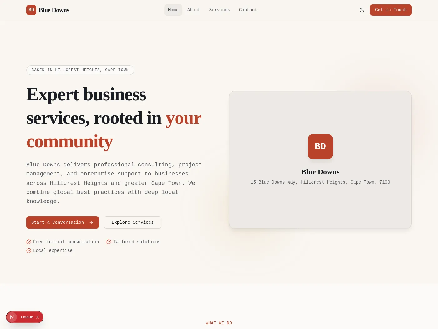 Blue Downs Business Site
