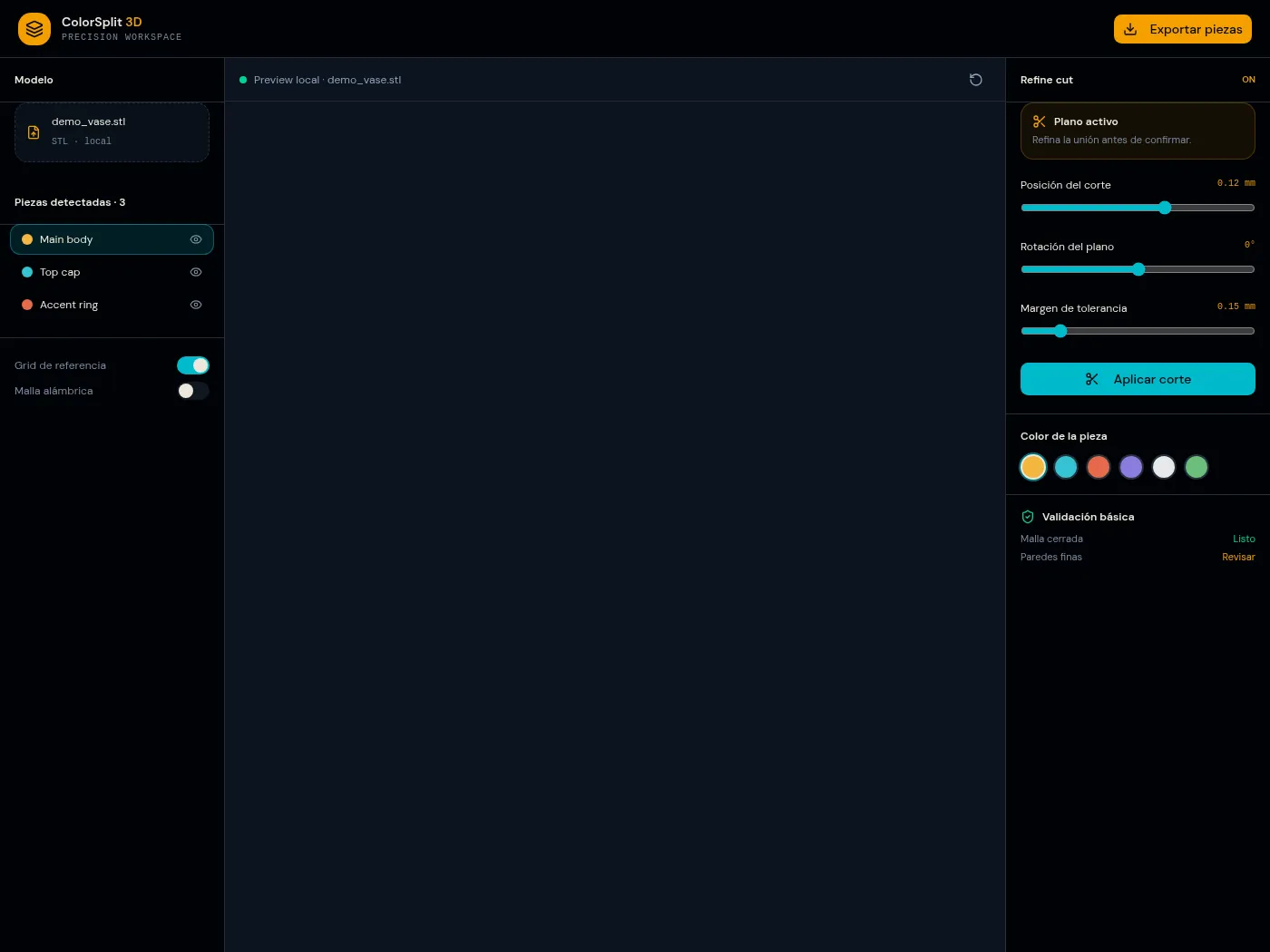 ColorSplit 3D Tool