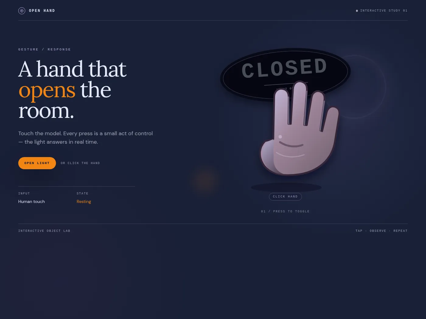 Interactive Hand Model