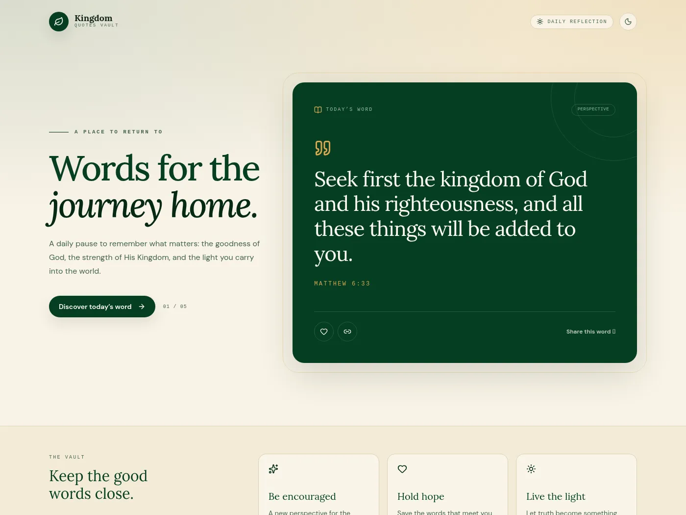 Kingdom Quotes Vault