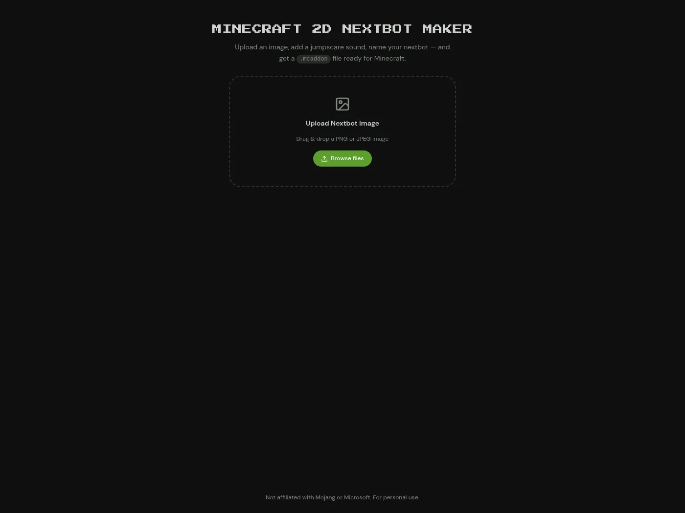 Minecraft 2D Nextbot Maker