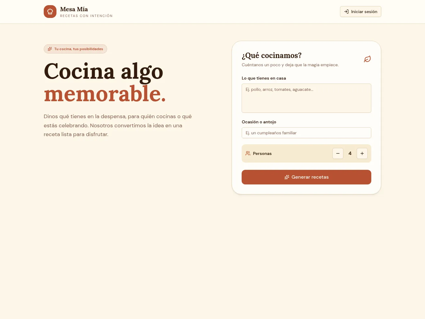 Smart Recipe Generator