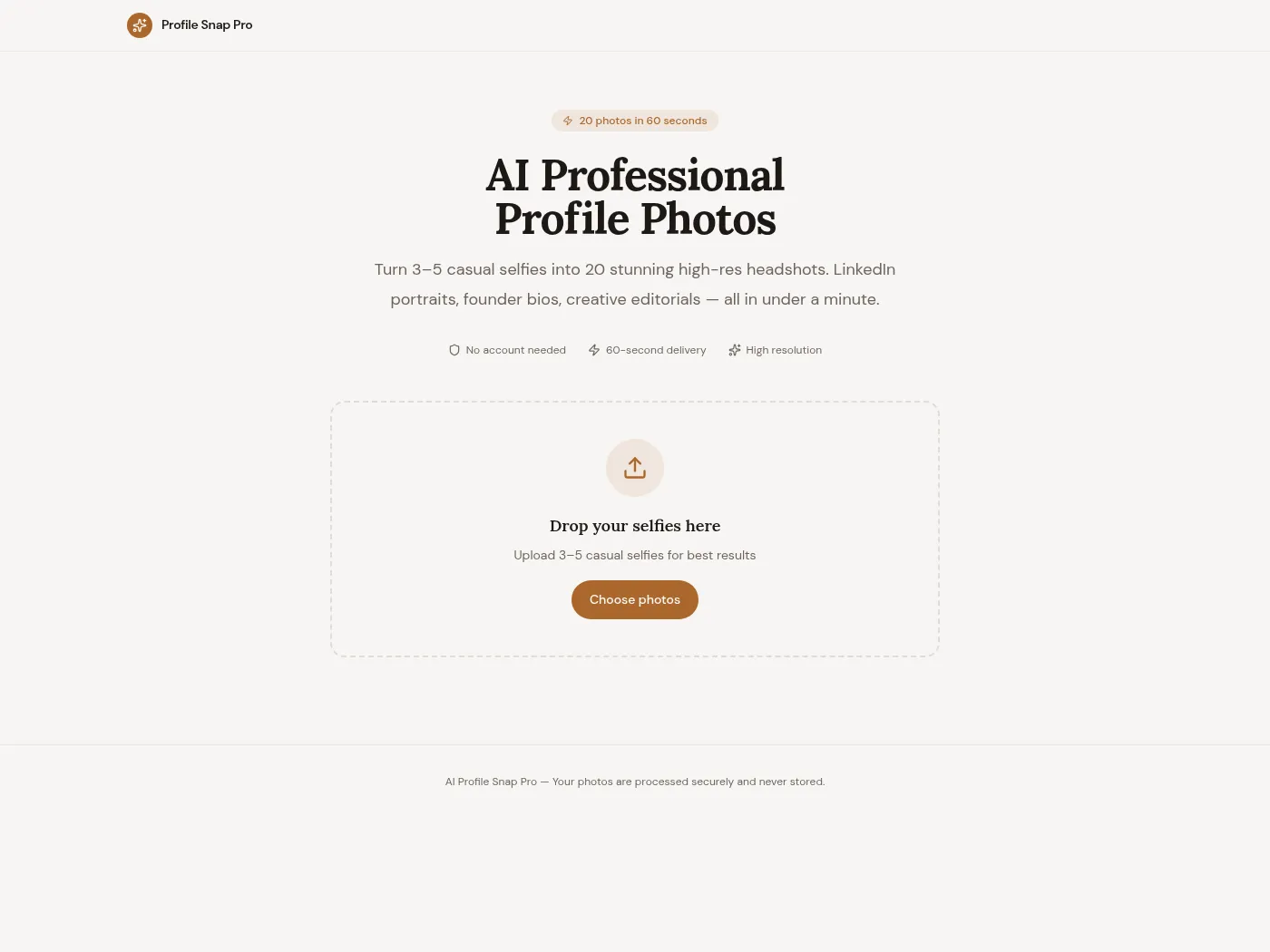 AI Profile Snap Pro