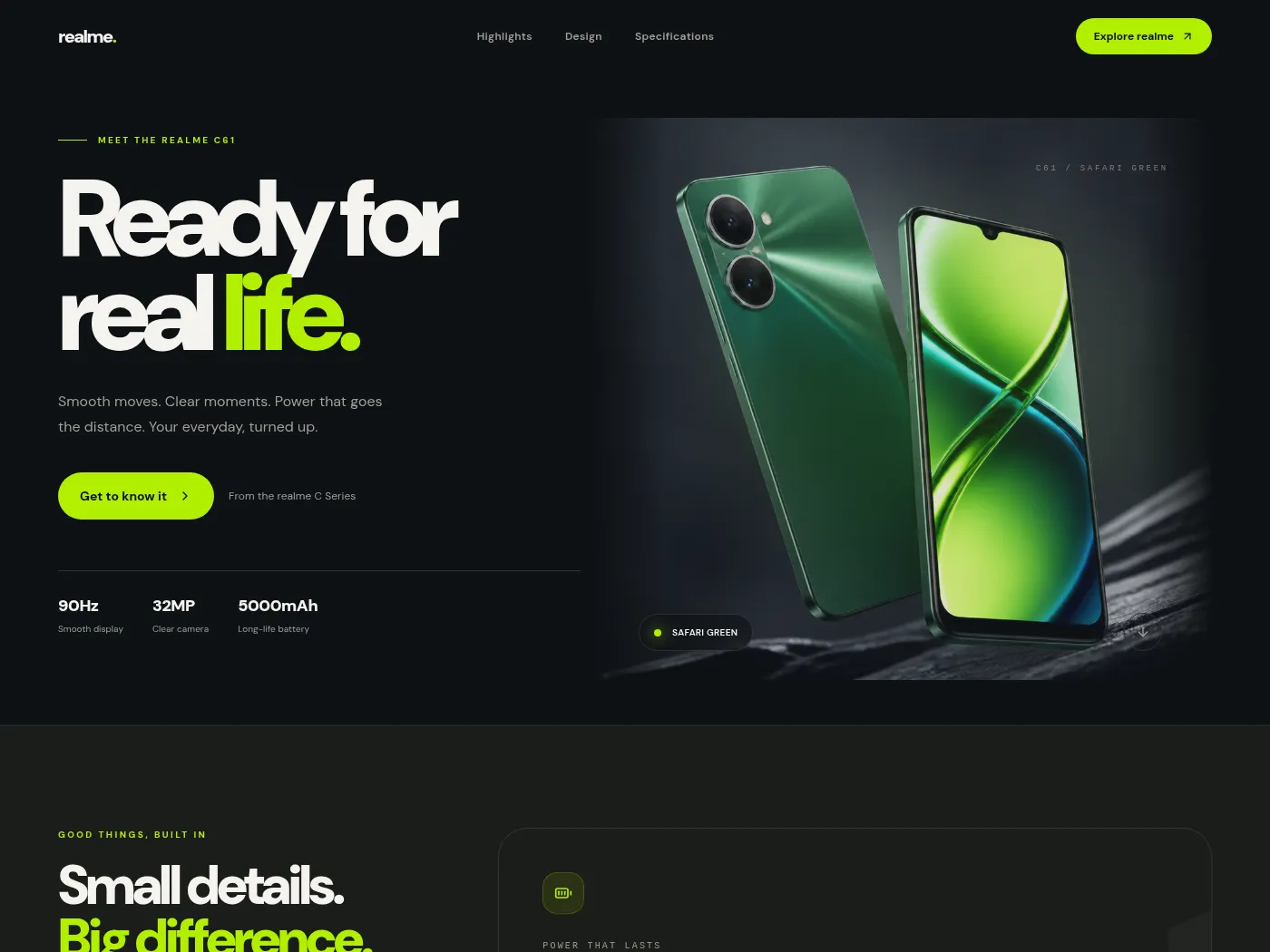 Realme C61 Showcase