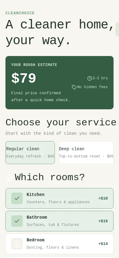 CleanChoice App