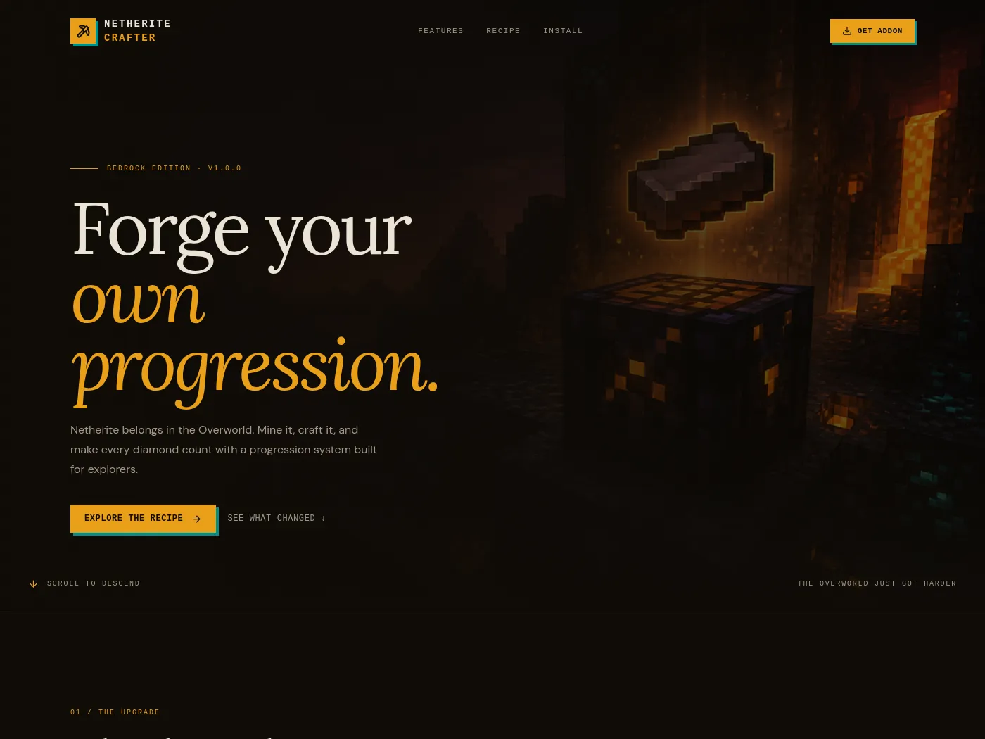 Netherite Crafter Addon