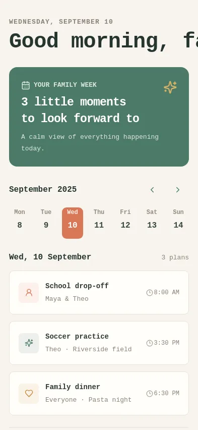 Family Diary Calendar