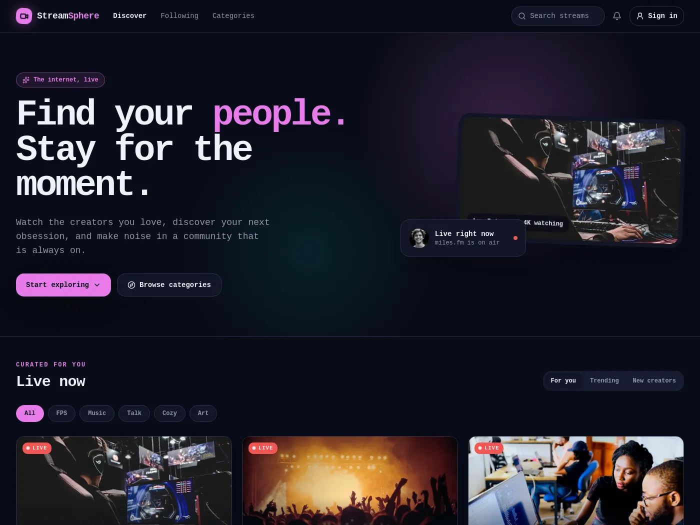 StreamSphere