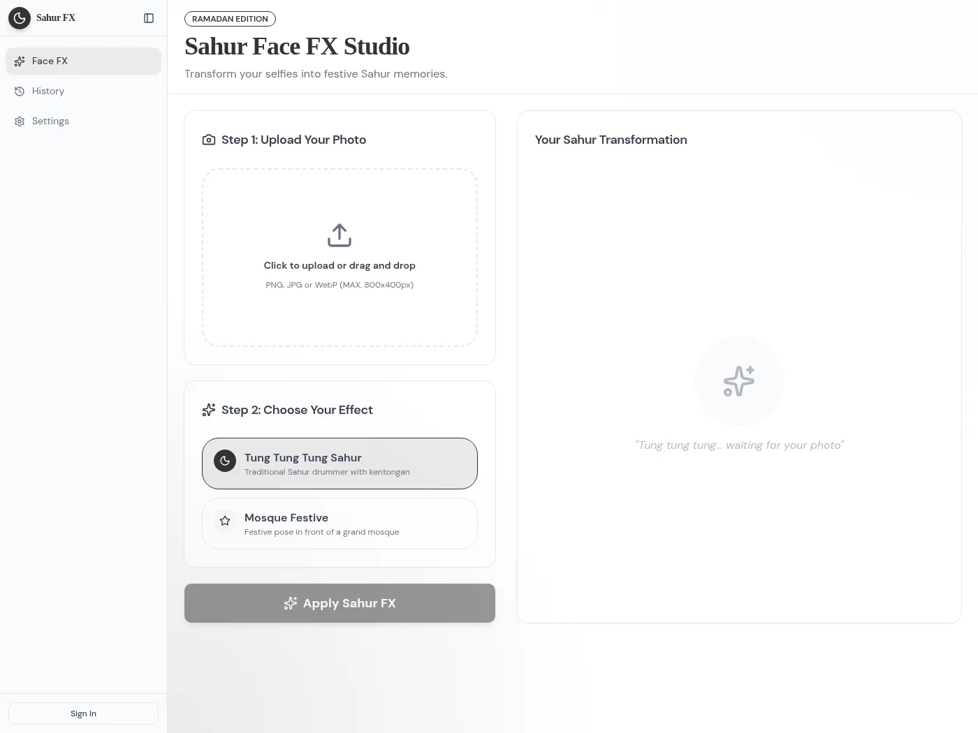 Sahur Face FX Studio
