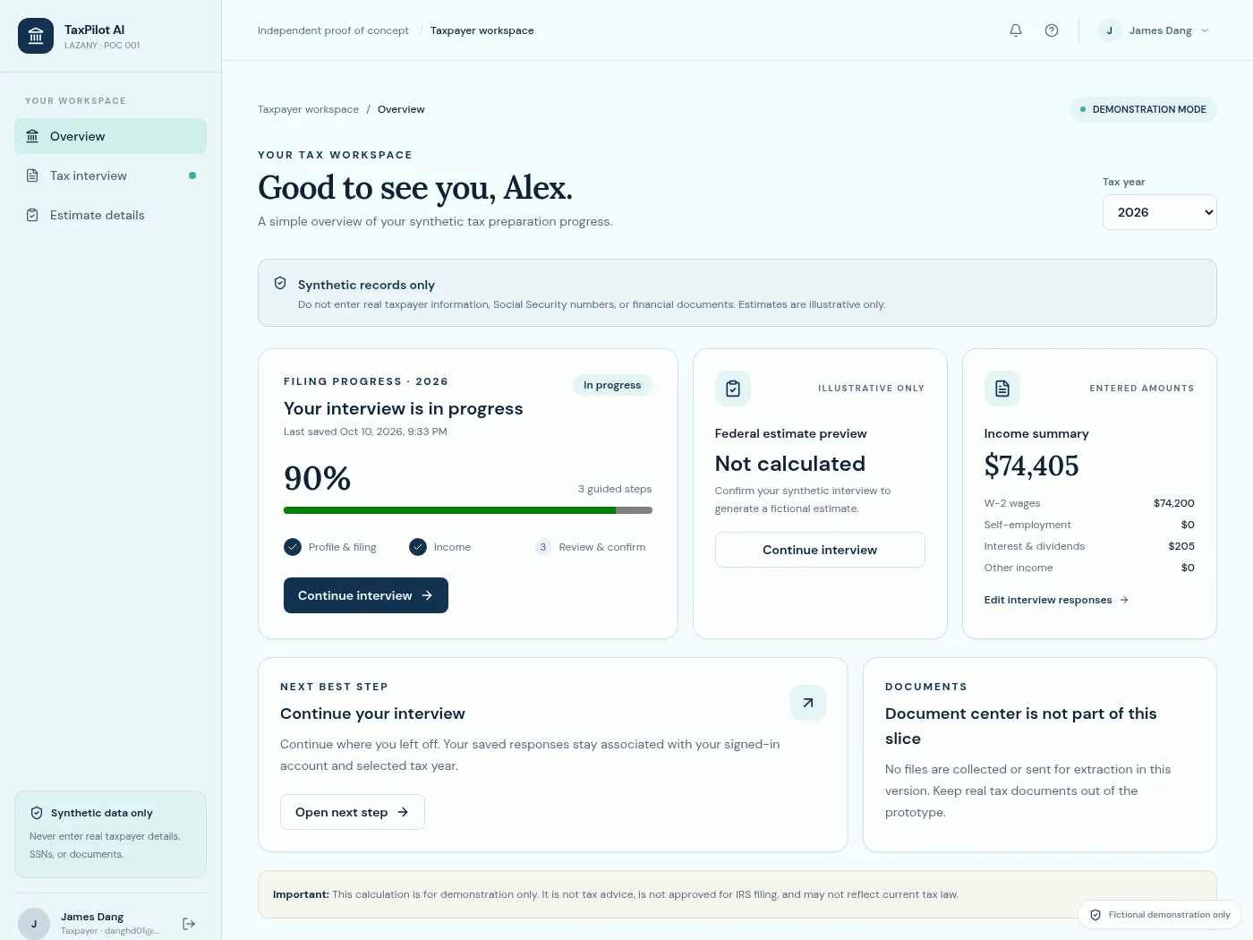 TaxPilot AI Proof of Concept