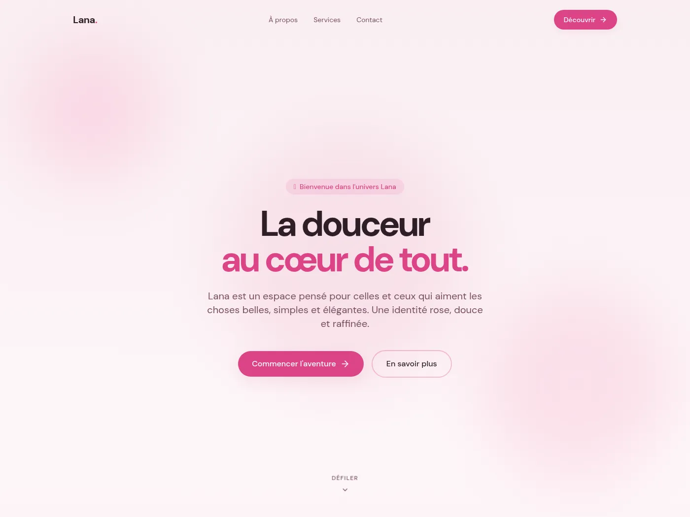 Lana Pink Website