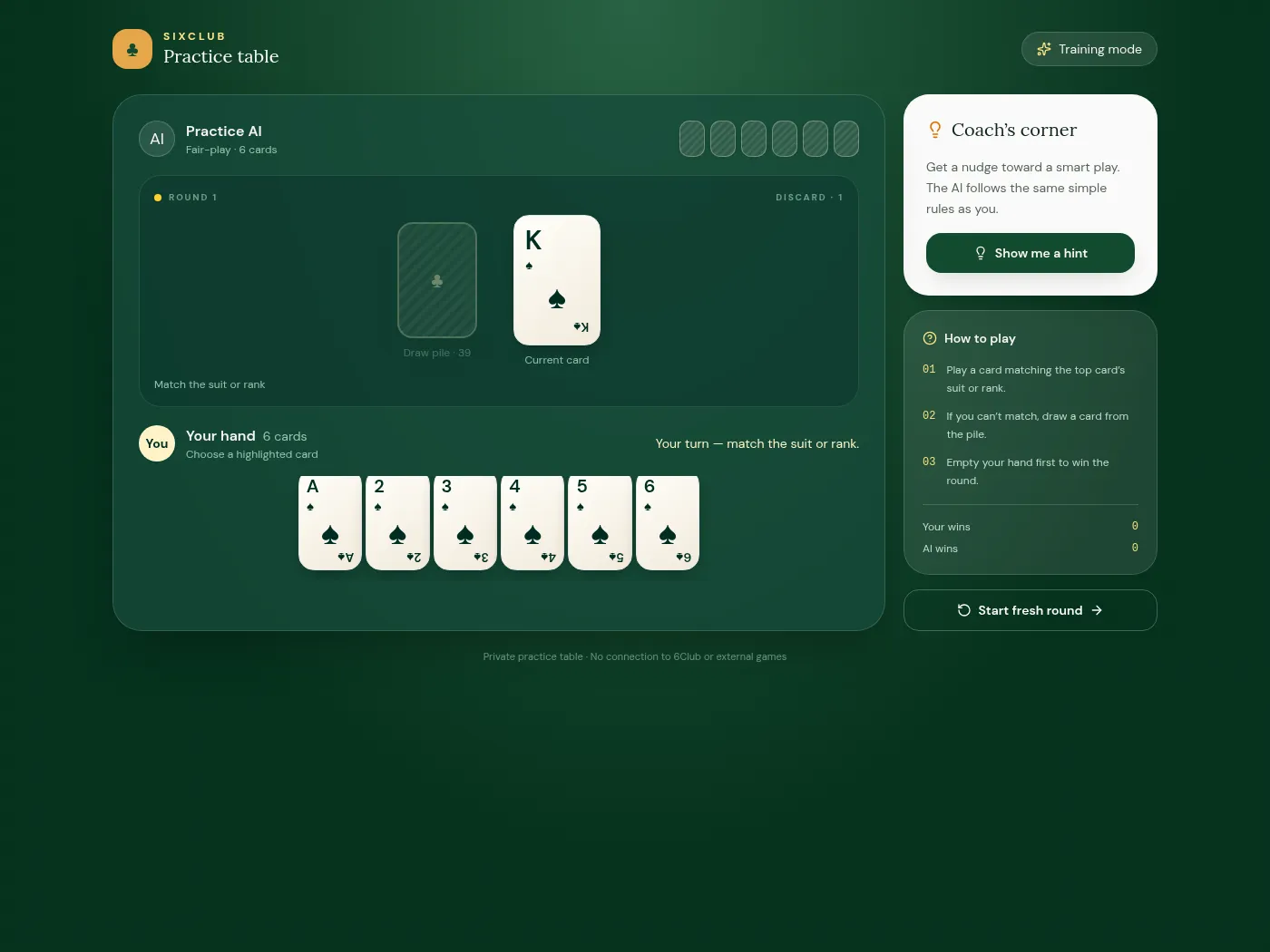 6Club Game
