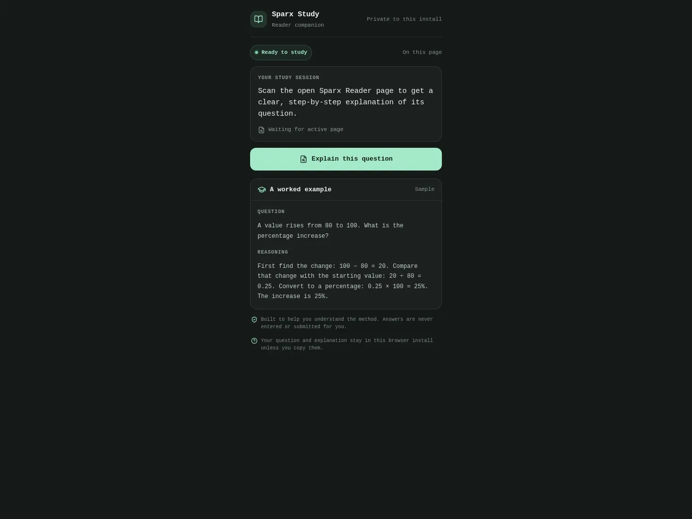 Sparx AI Study Assistant