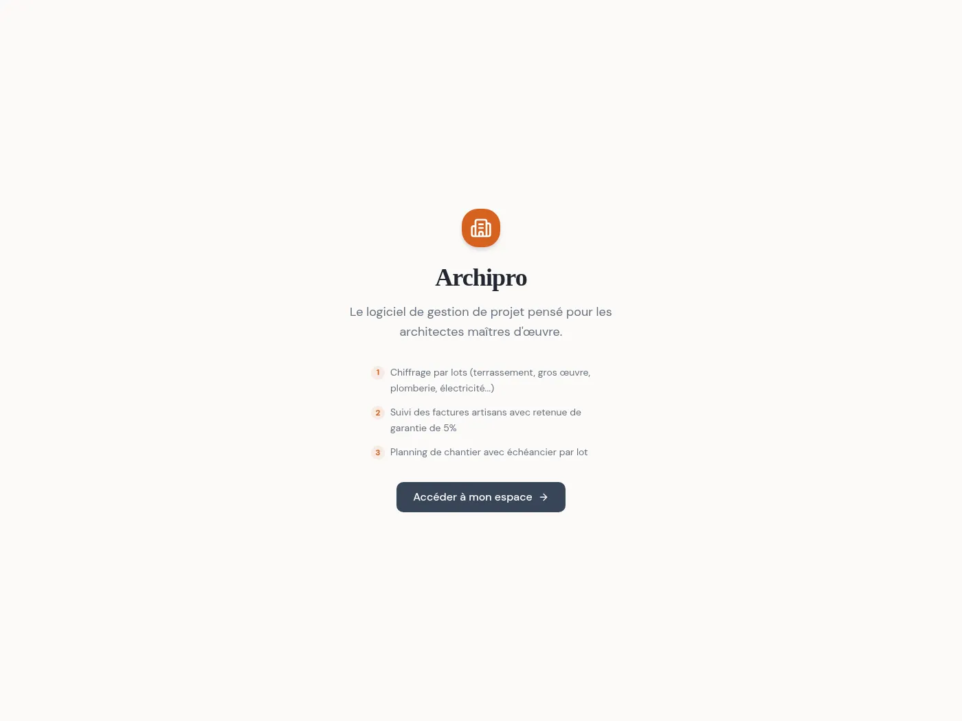 Archipro Project Manager