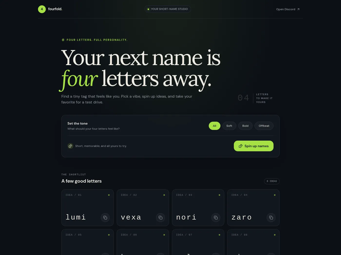 Discord Name Finder