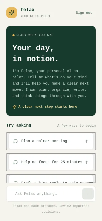 Felax AI Controller