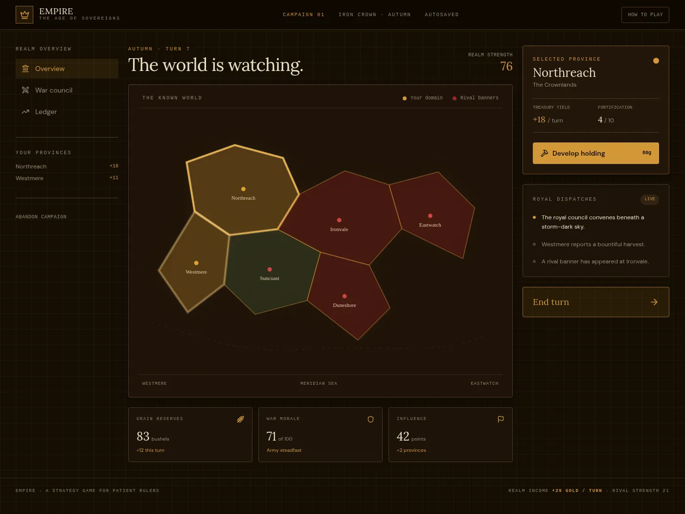 EmpireMap Strategy Game