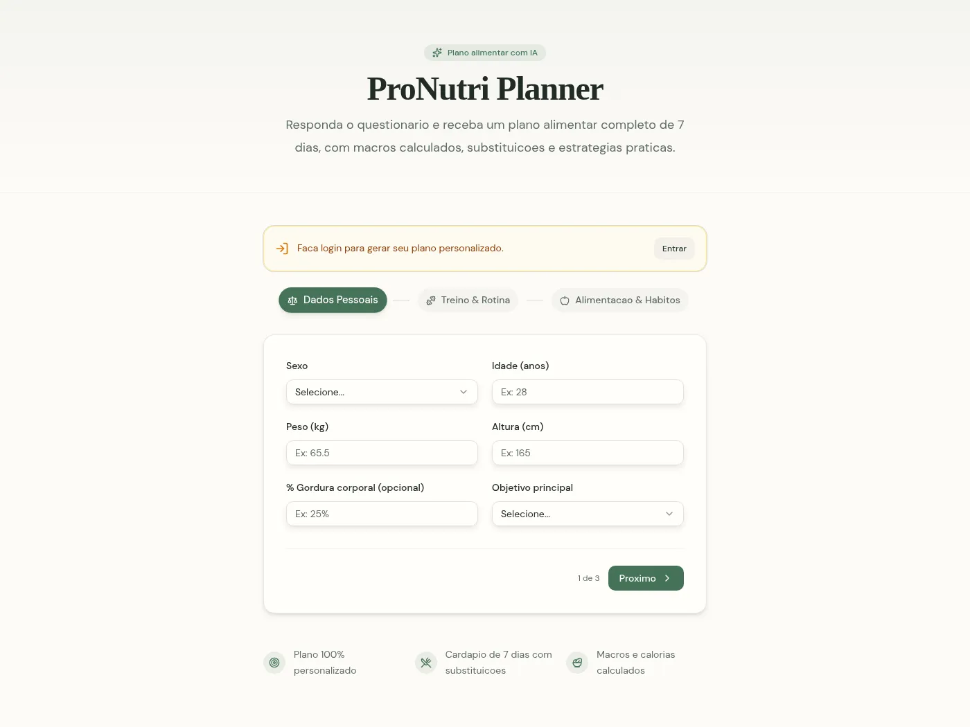 ProNutri Planner