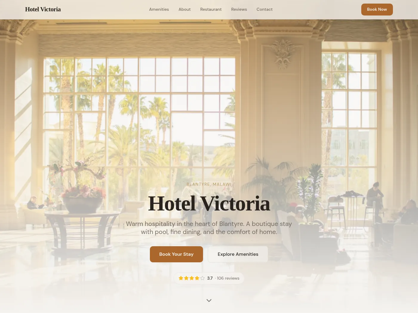 Hotel Victoria Web Presence