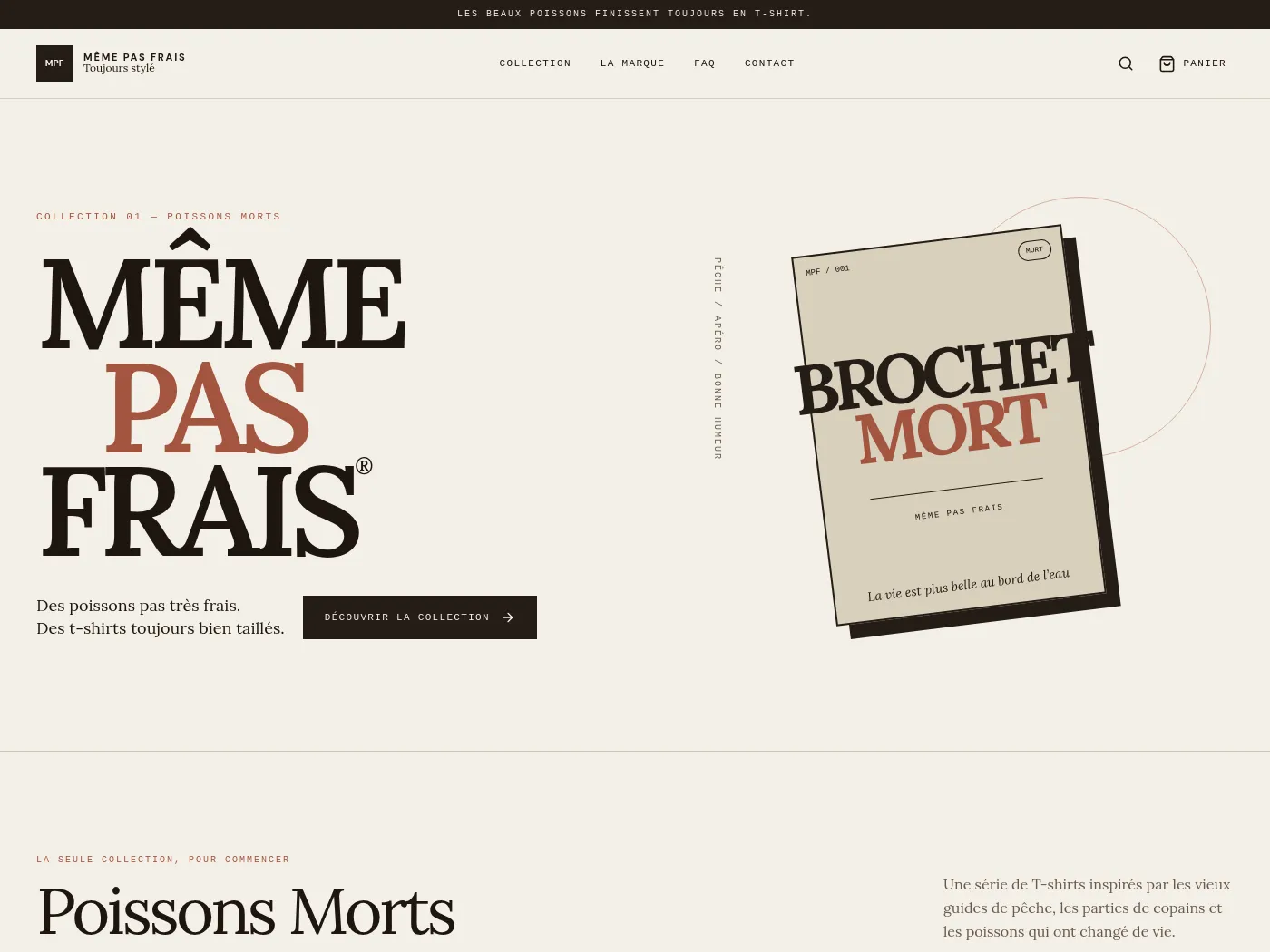 Même Pas Frais E-Commerce