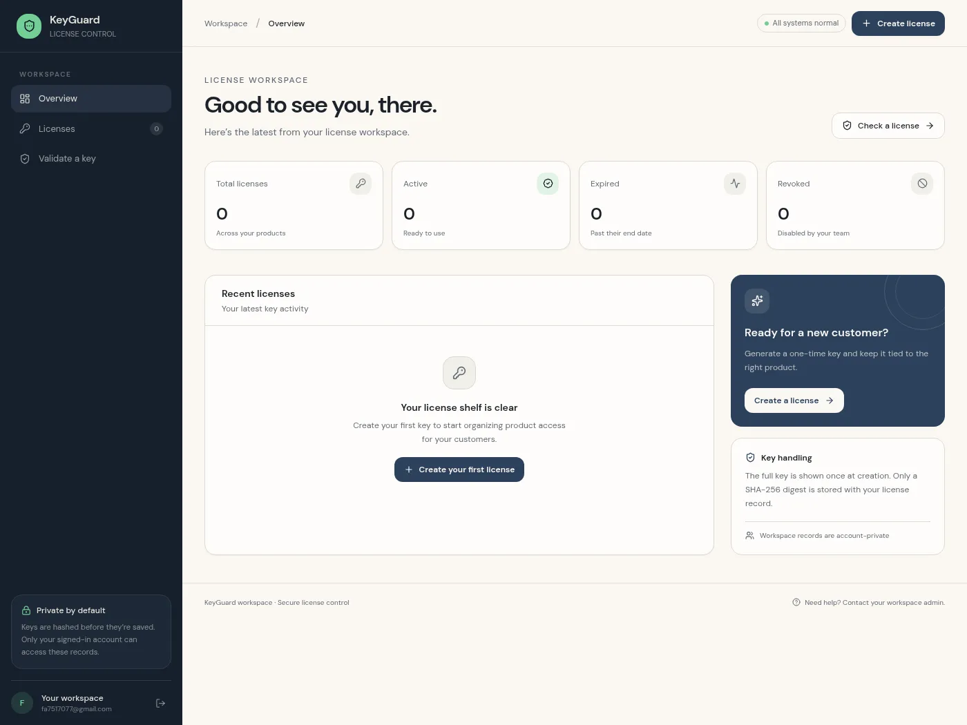 KeyGuard License Manager