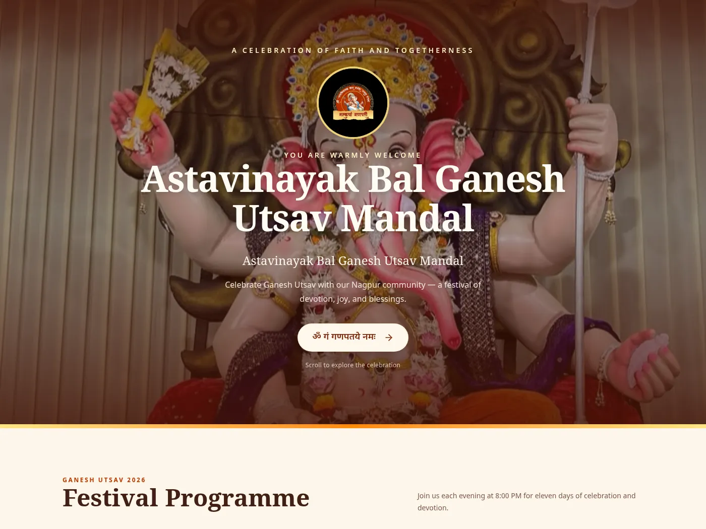 Astavinayak Ganesh Utsav Site